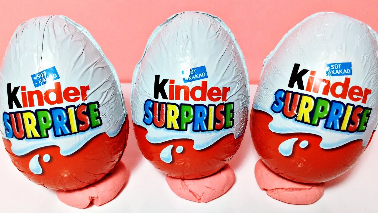 3 Super Secret Surprise Eggs Chocolate Kinder Sorpresa Mickey Mouse ...