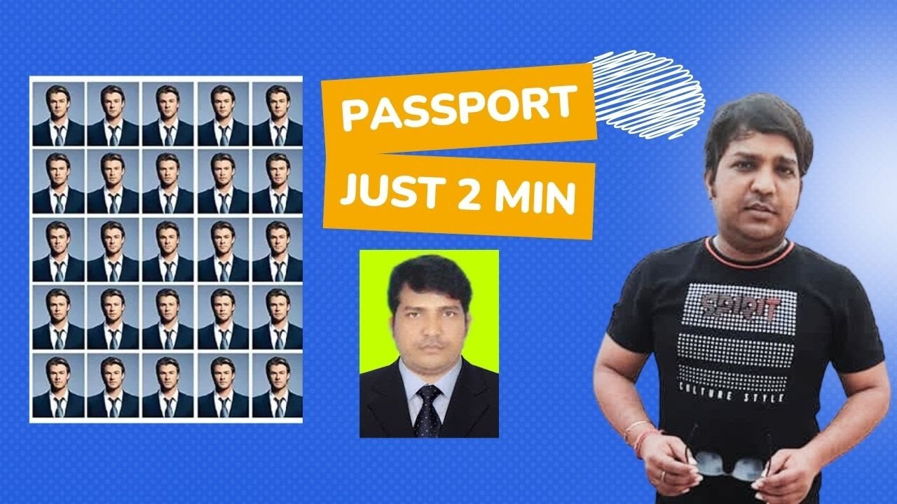 How to create a passport pic - YouTube