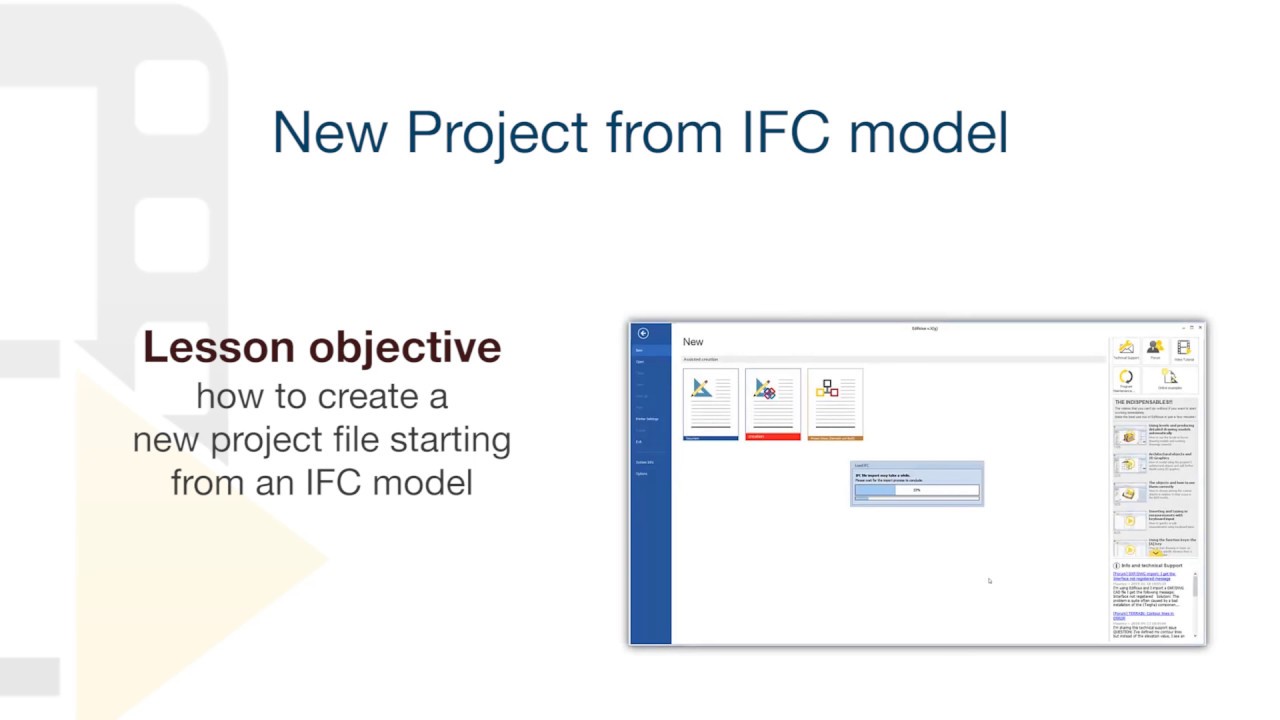 Edificius Tutorial - New Project from IFC model - ACCA software - YouTube