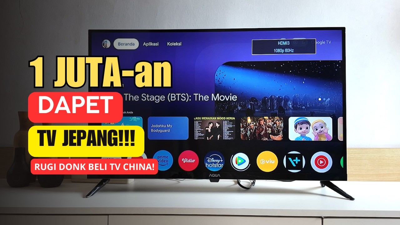 RUGI DONK BELI TV CHINA! SEJUTA-an UDAH DAPET TV JEPANG - YouTube