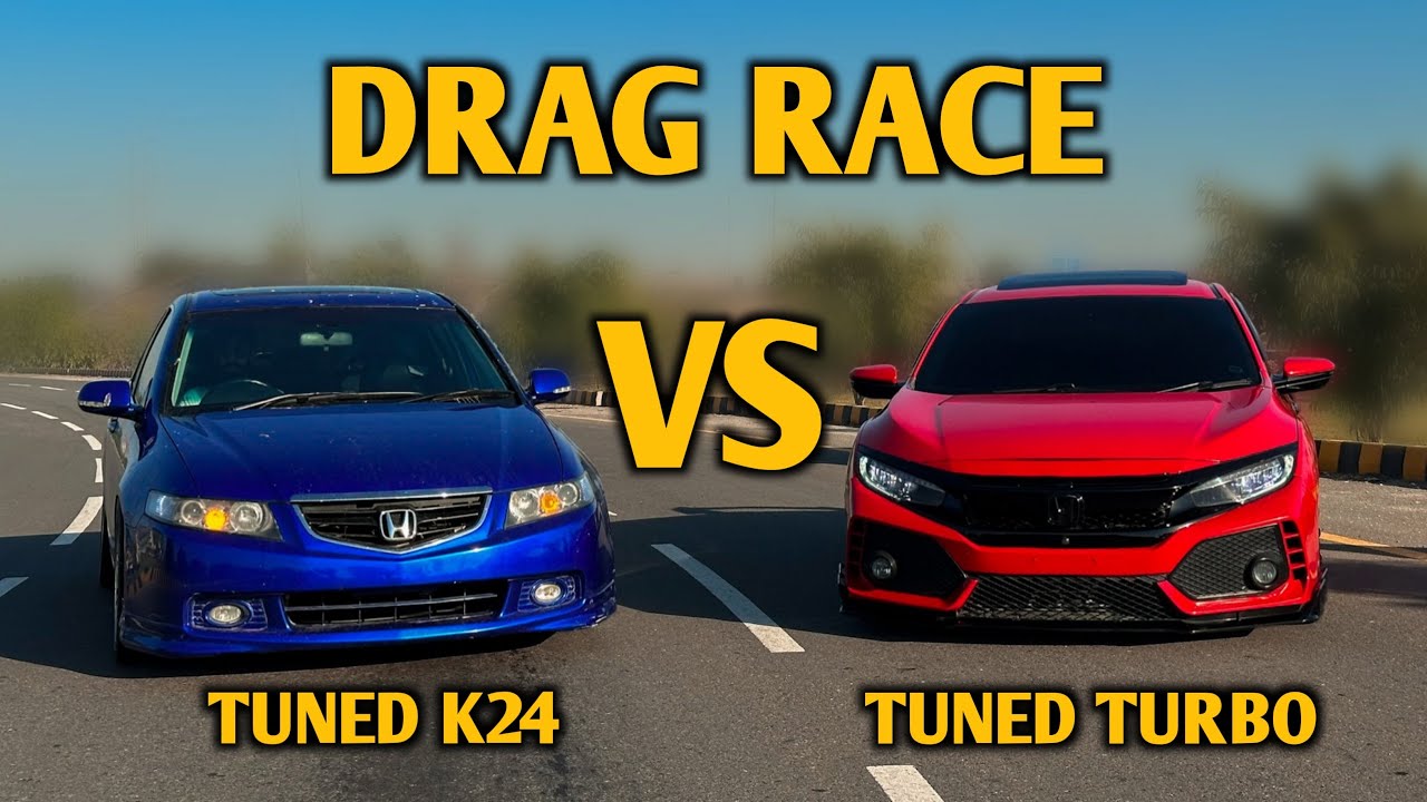 Tuned Civic Turbo Vs Tuned K24 Accord | DRAG RACE - YouTube
