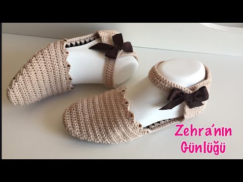 Hazır tabanlı çeyizlik kolay patik yapımı