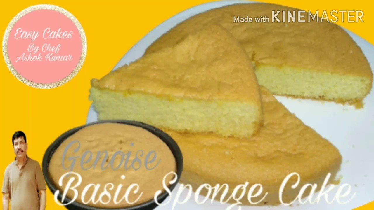 How to make Basic Vanilla Cake |Vanilla Sponge Cake Recipe | Sponge ...