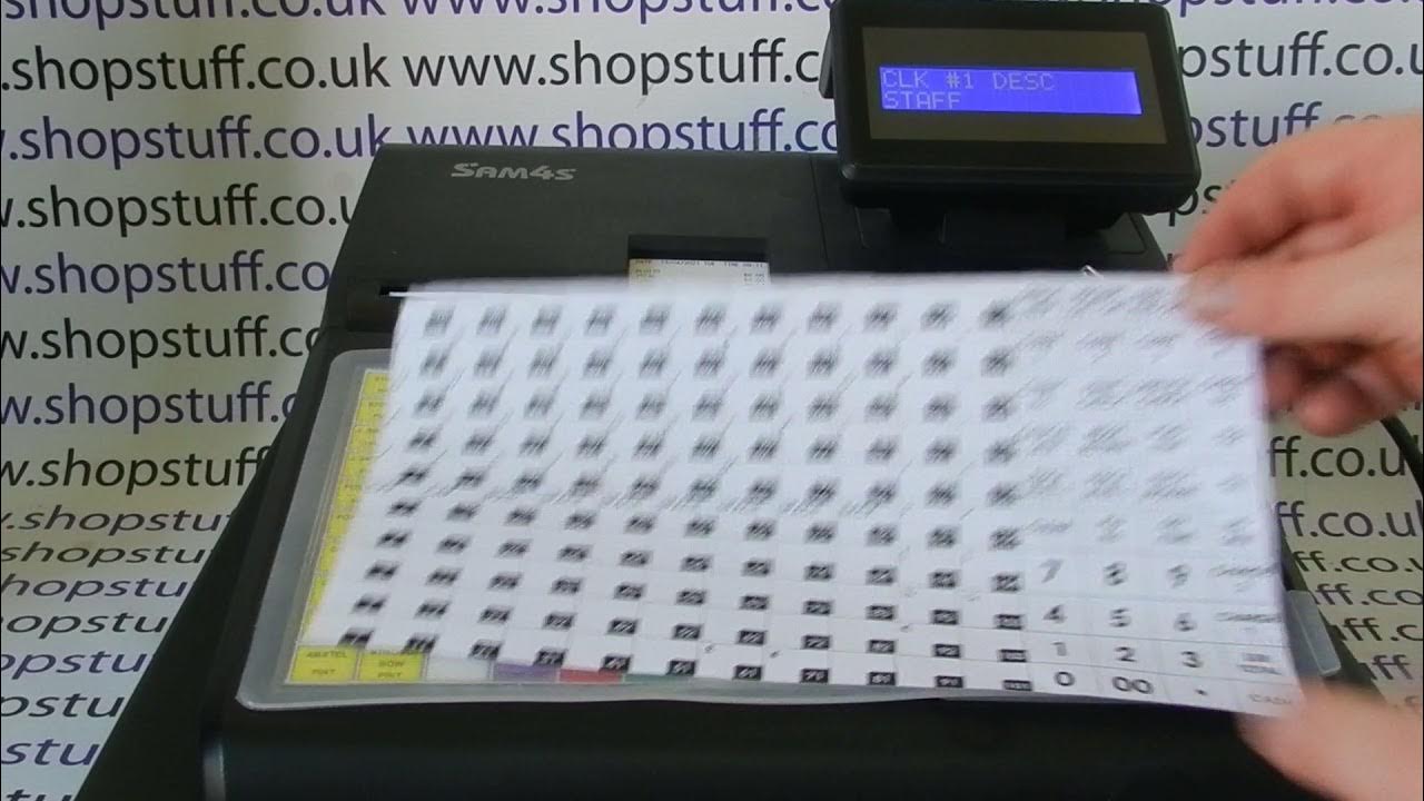 Clerk Operator Programming Instructions Sam4S ER-900 Smart Cash Register - YouTube