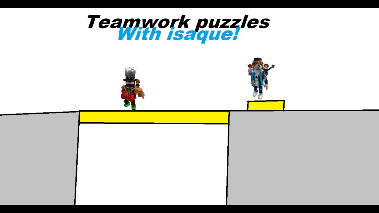 Roblox Teamwork Puzzles with isaque! - YouTube
