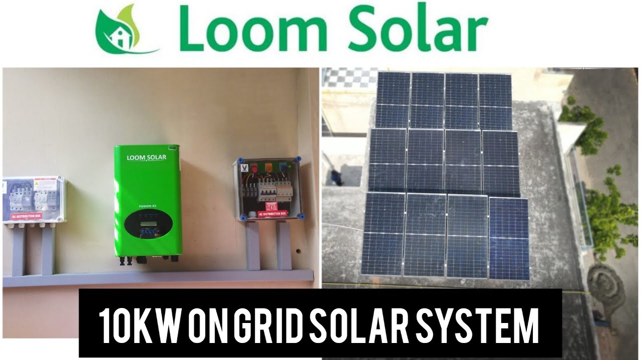 10kw Loom solar on grid solar system RAICHUR|installation|Net meter ...