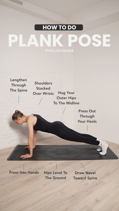 How to do: PLANK POSE (PHALAKASANA) #yogaasana #plank #yogaflow # ...