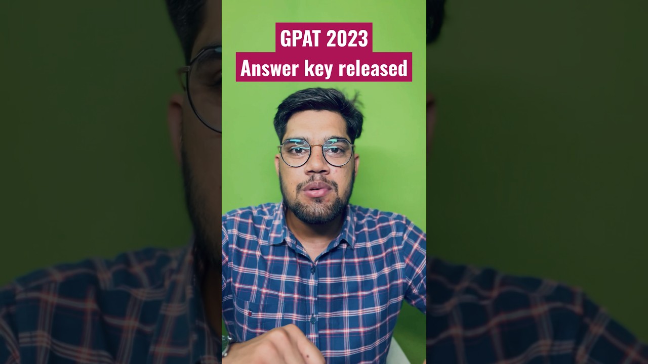 🔺🔺GPAT 2023 Answer key Released 🔥😄 #gpat2023 #ytshorts #shortfeed # ...