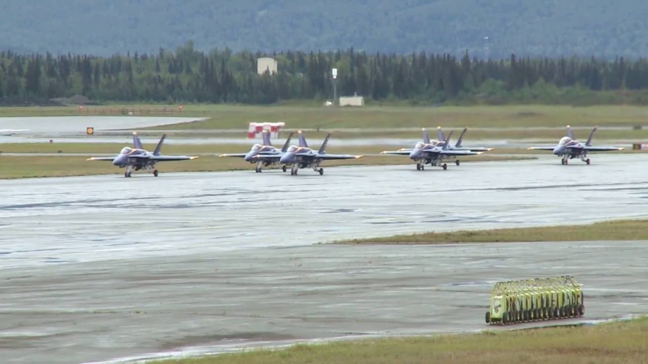 ALASKA: The Blue Angels Make a Grand Entrance at JBER for ATOH 16 ...