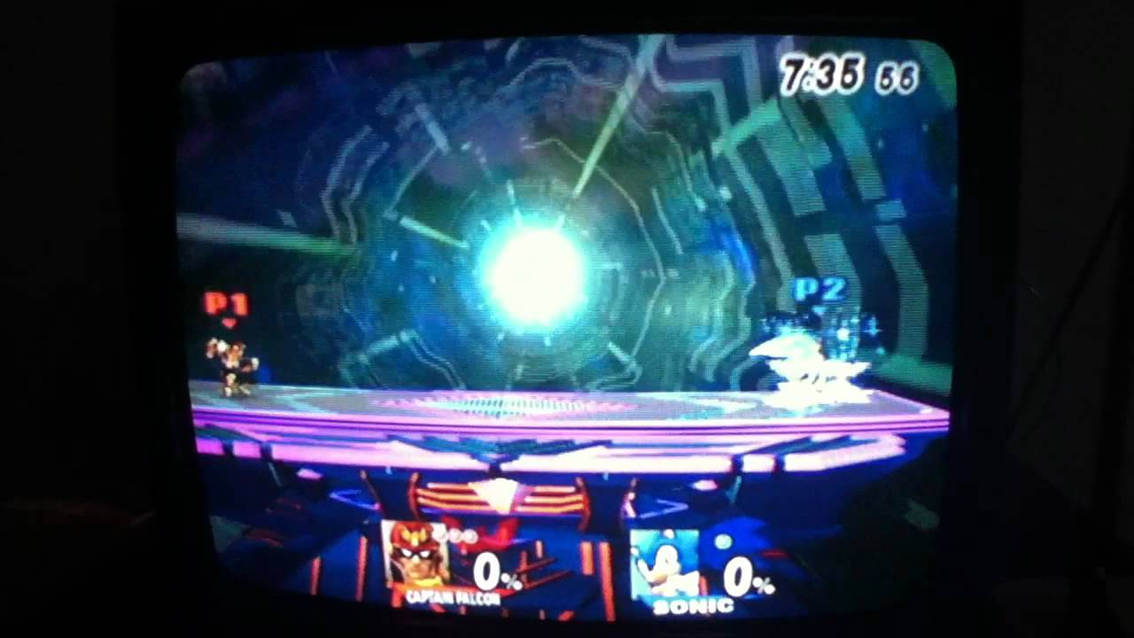 Super Smash bros brawl Hack Hyper CF vs Hyper Sonic - YouTube