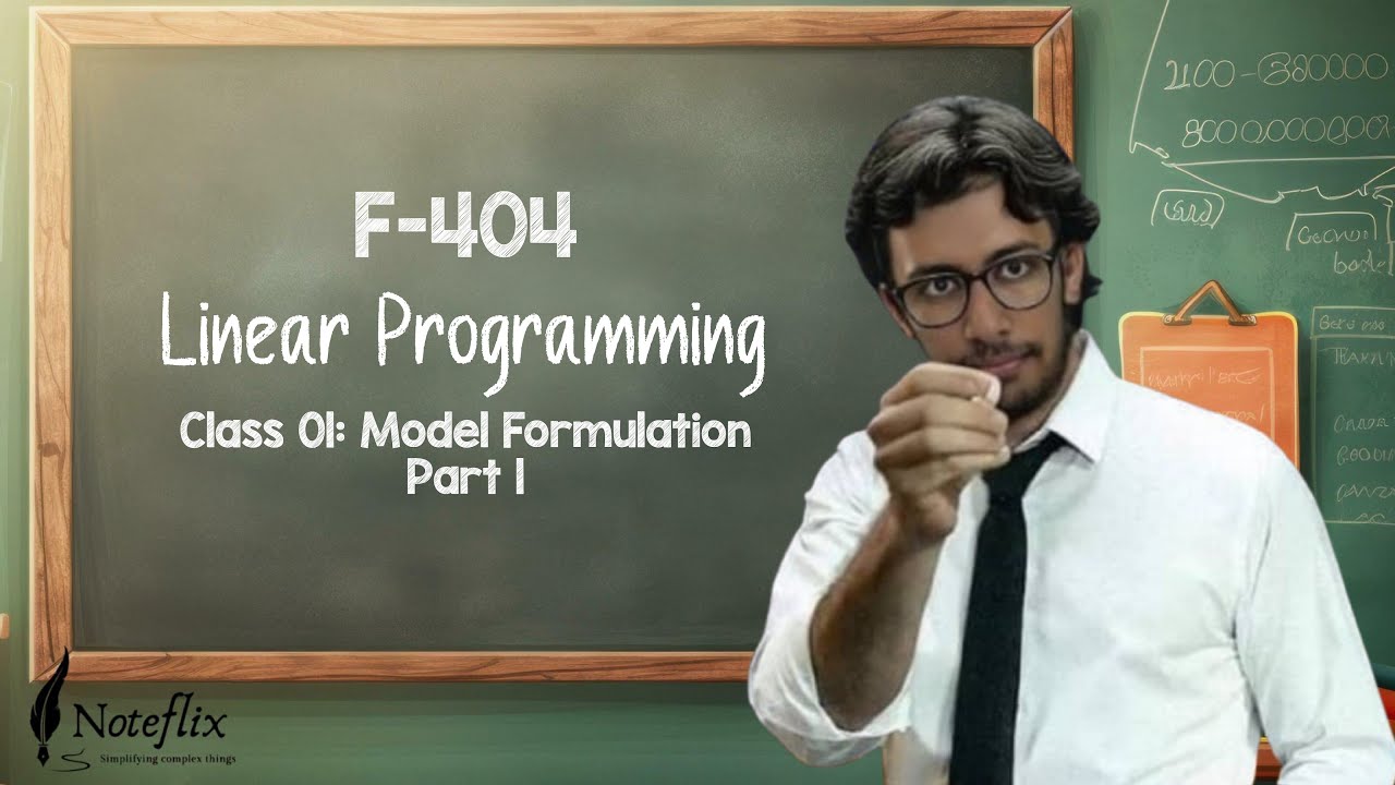 LP model formulation part 1 - YouTube