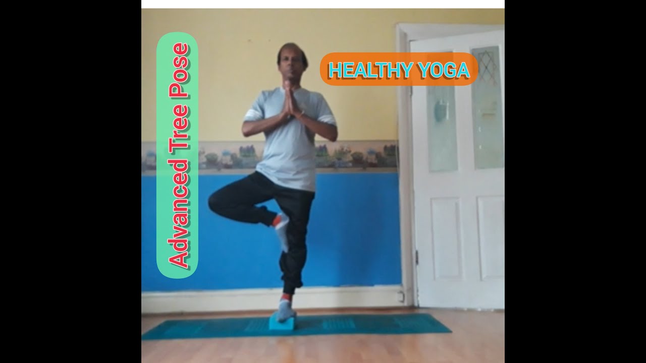 Advanced Tree Pose I Vrikshasana | Tree Pose Variations | HEALTHY YOGA ...