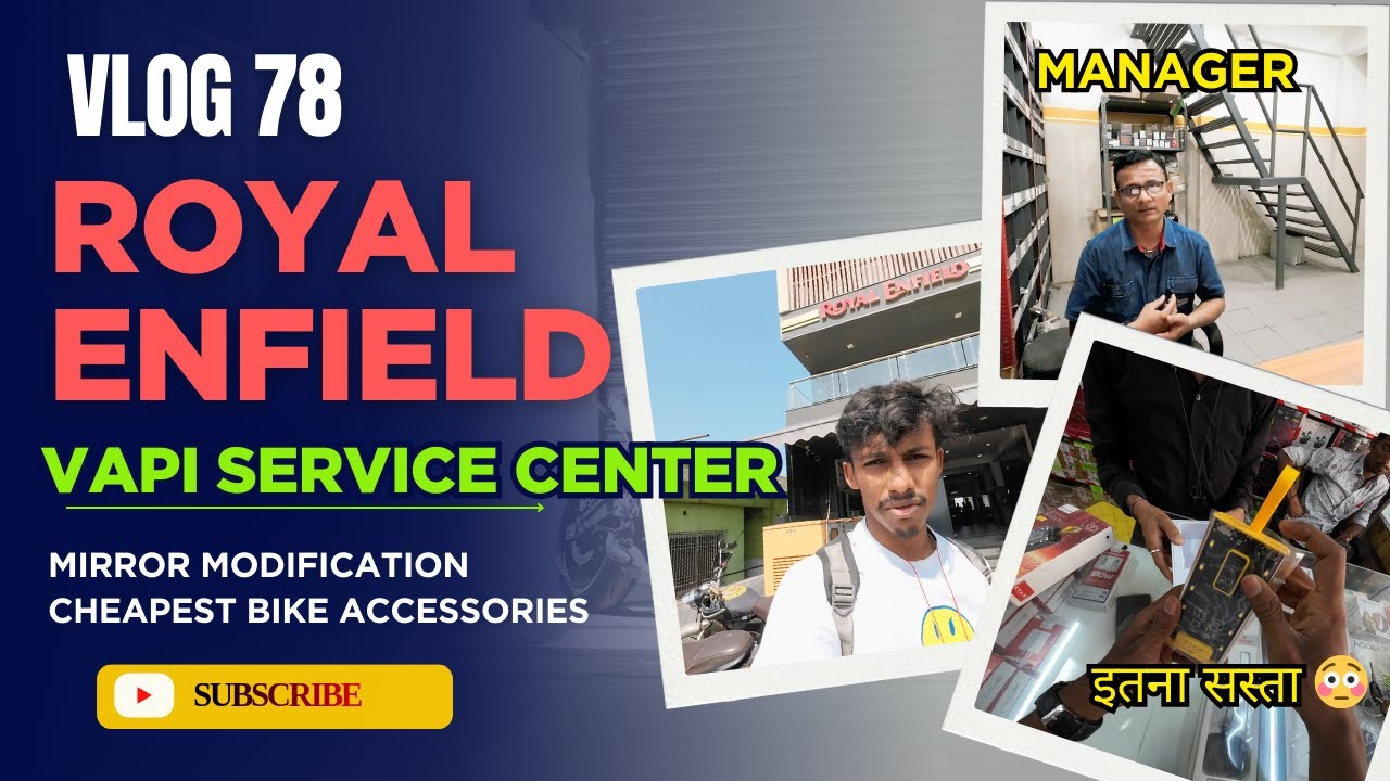 Royal Enfield Showroom Vapi⚙️🤩|| HUNTER में लगाए नये Mirrors🤩|| Vlog 78 ...