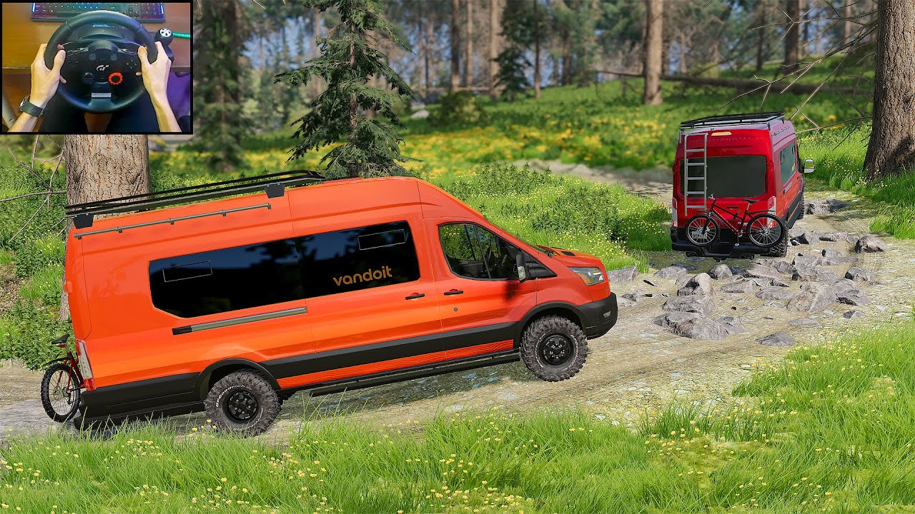 Caravan Camping - Ford Transit | BeamNG Drive Gameplay - YouTube
