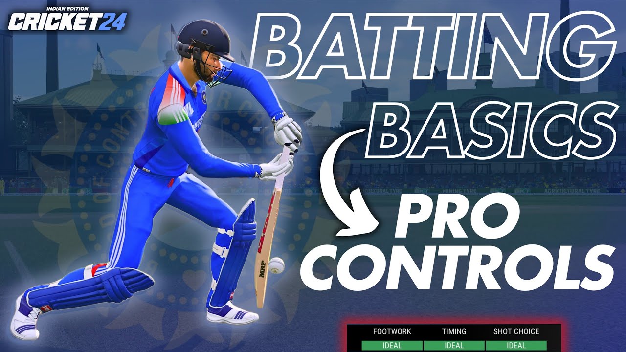 Best Way To Experience Batting in Cricket 24 || Pro Controls || Batting ...