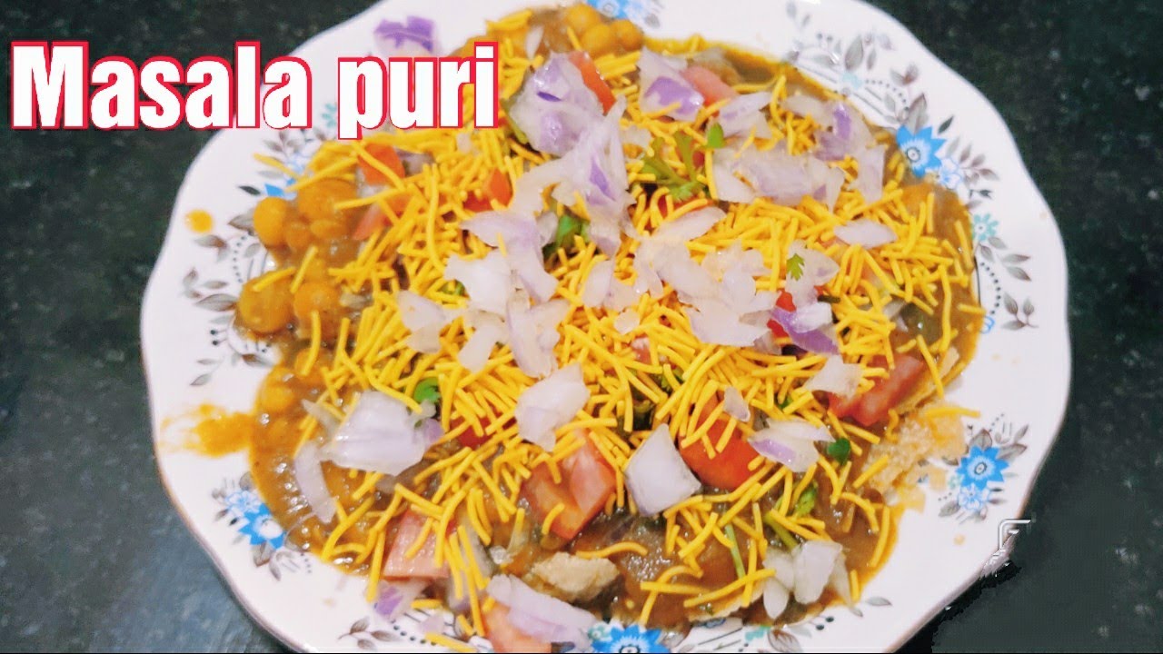 Masala puri Recipe- street style|Bangalore Masala Puri Chaat Recipe ...