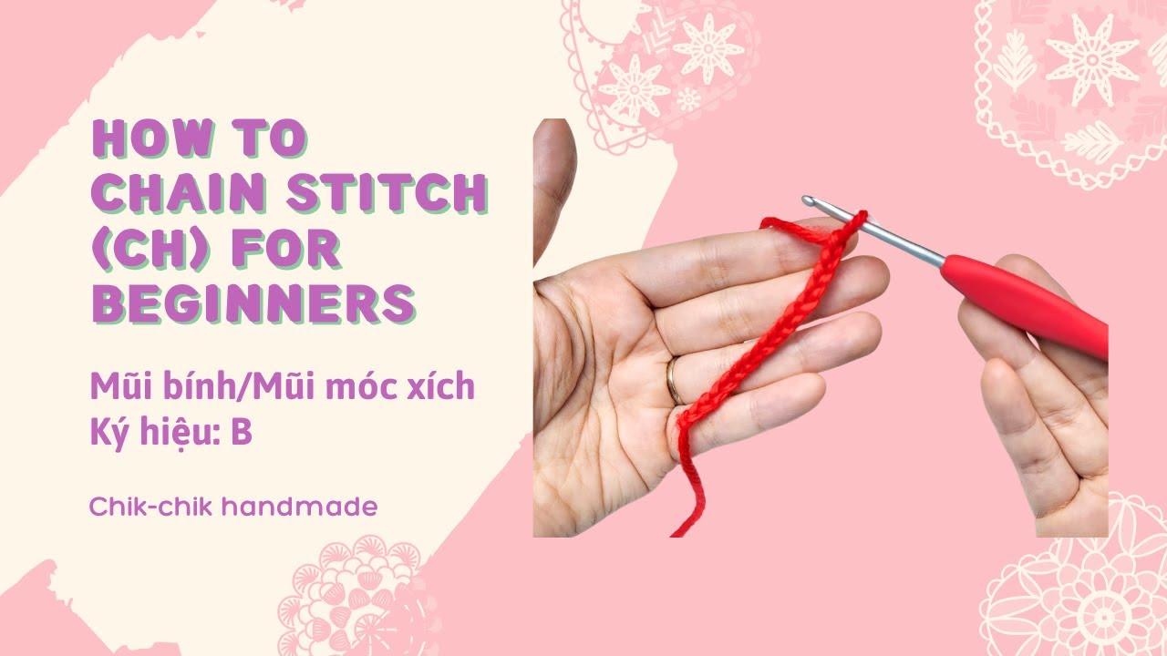 Lesson 3 - How to Chain Stitch (ch) for Beginners - YouTube