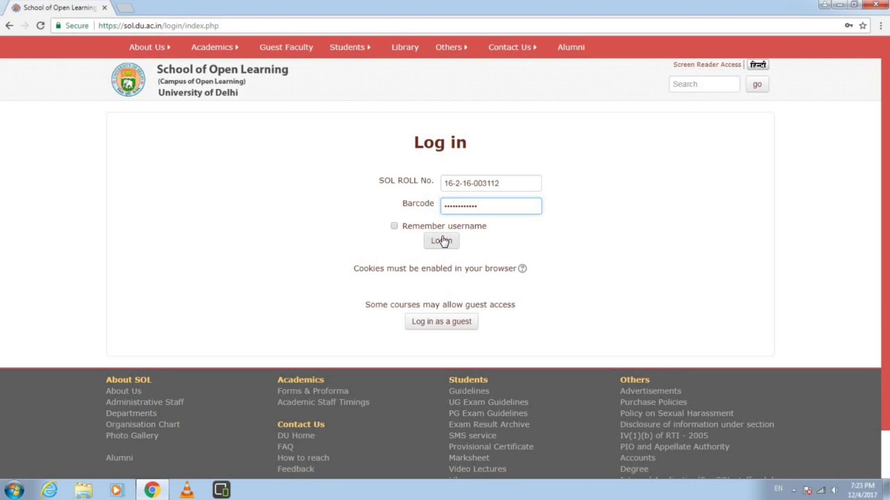 ADMISSION OF SOL DU IN 2ND OR 3RD YEAR IN ANY STREAM. - YouTube