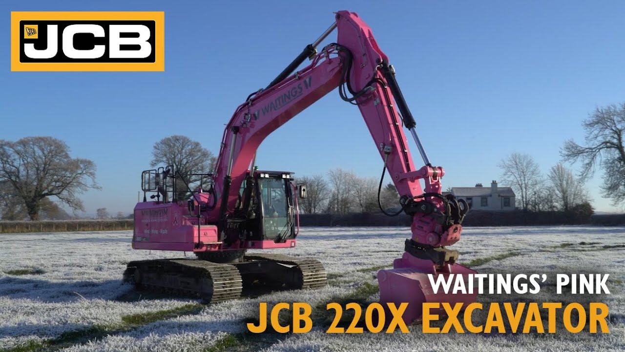 Waitings’ Pink JCB 220X Excavator - YouTube