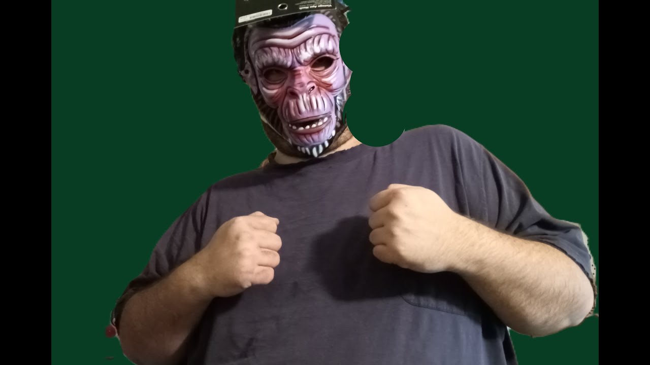 Spirit Halloween - Vintage Ape - Half Mask Review - YouTube