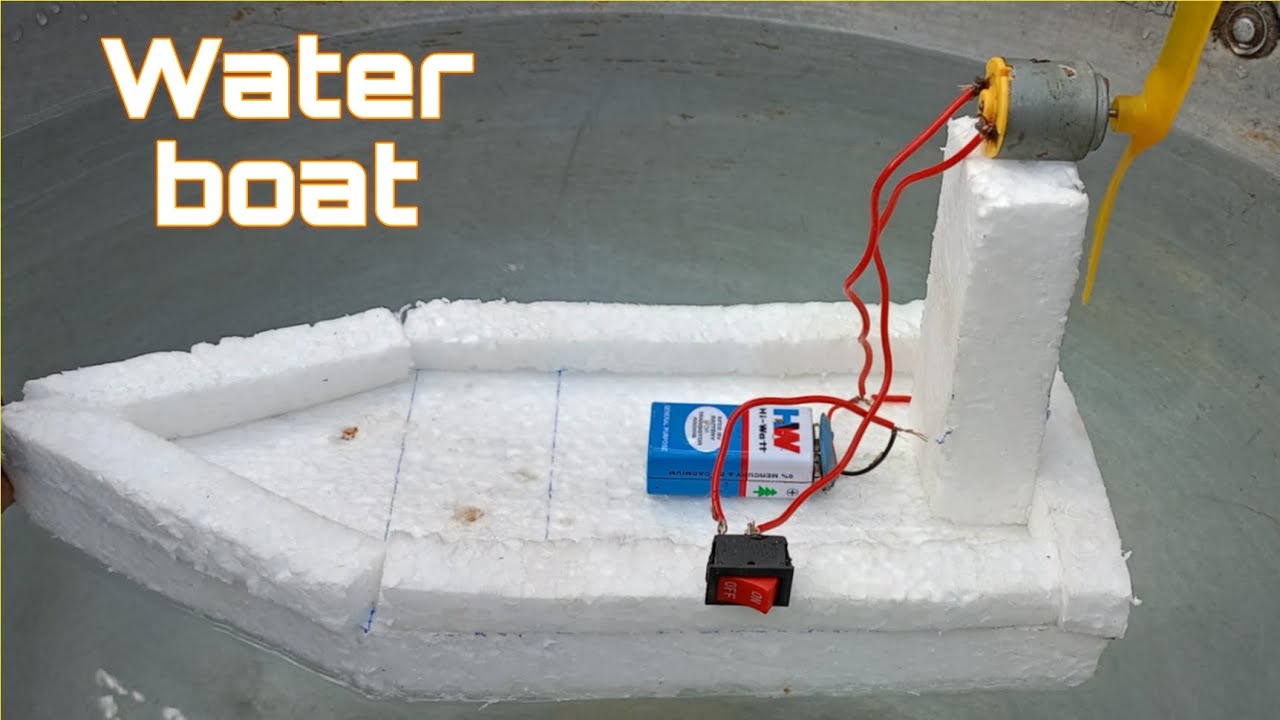 How to make Mini water boat at Home - YouTube