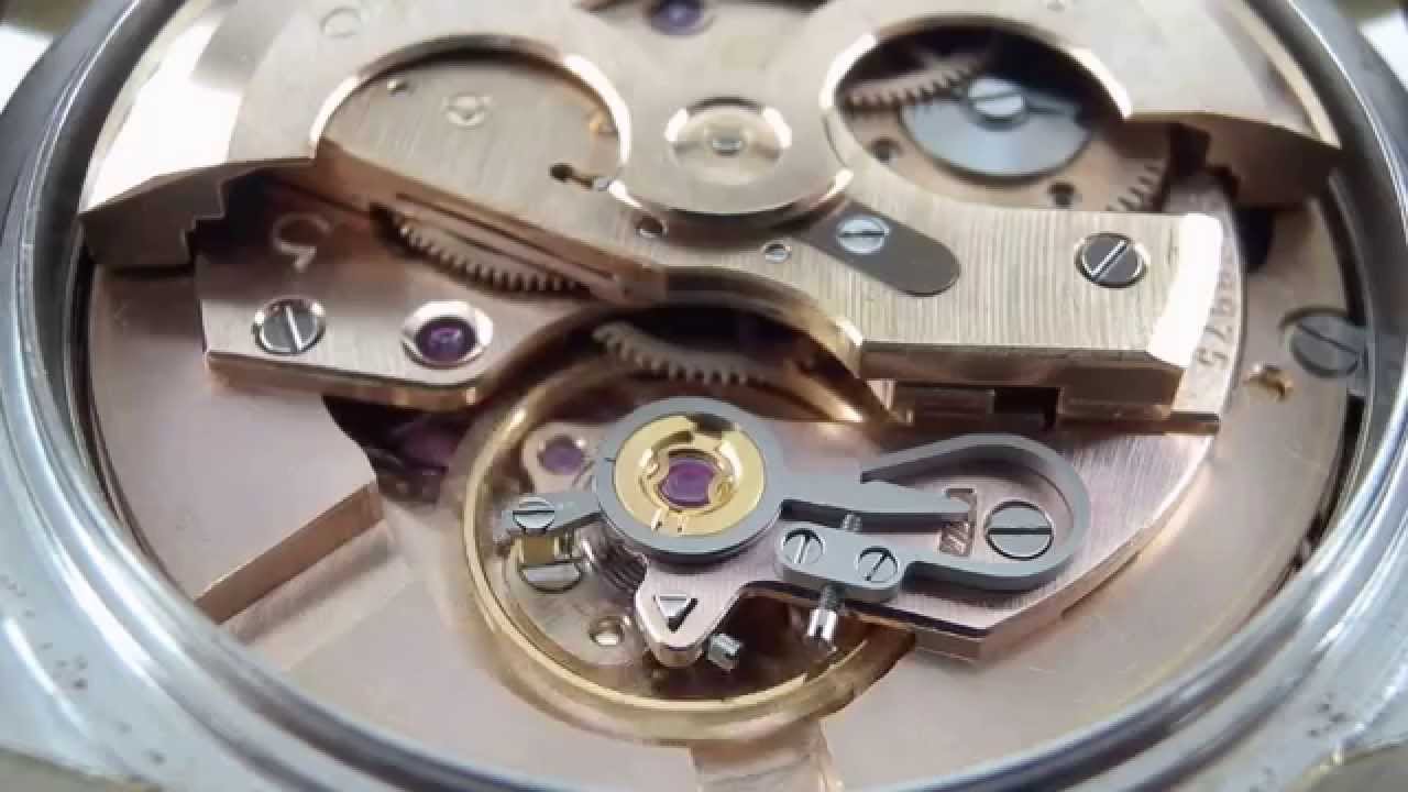 Omega automatic cal.503 running. - YouTube