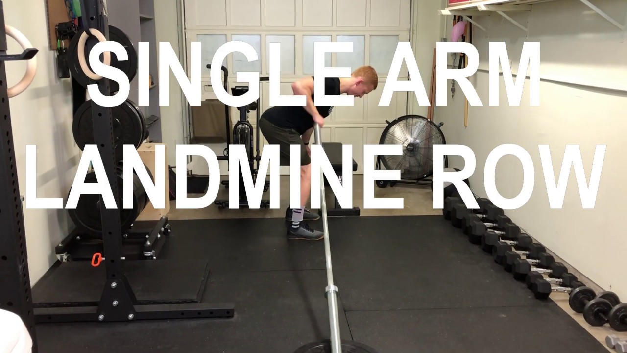 The Single Arm Landmine Row - Exercise Technique | Virtual Team Fitness ...