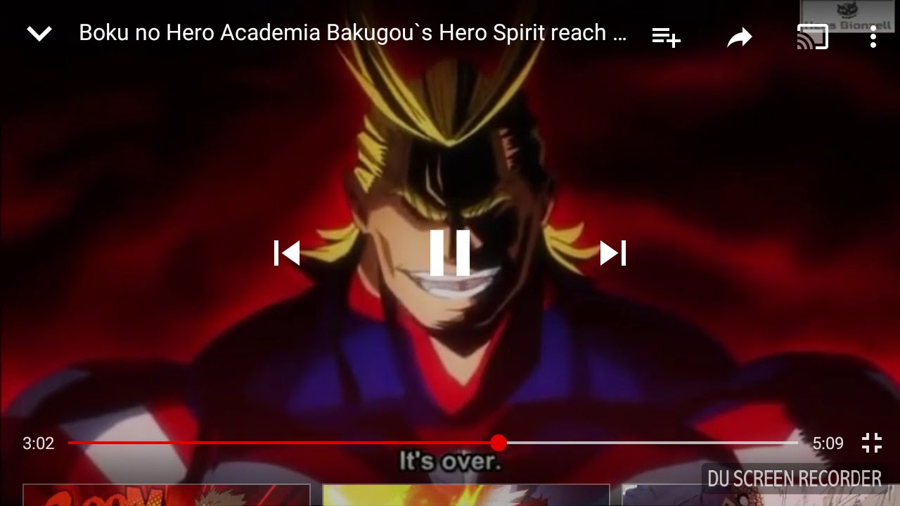 All Might Says "Owari Da" - YouTube