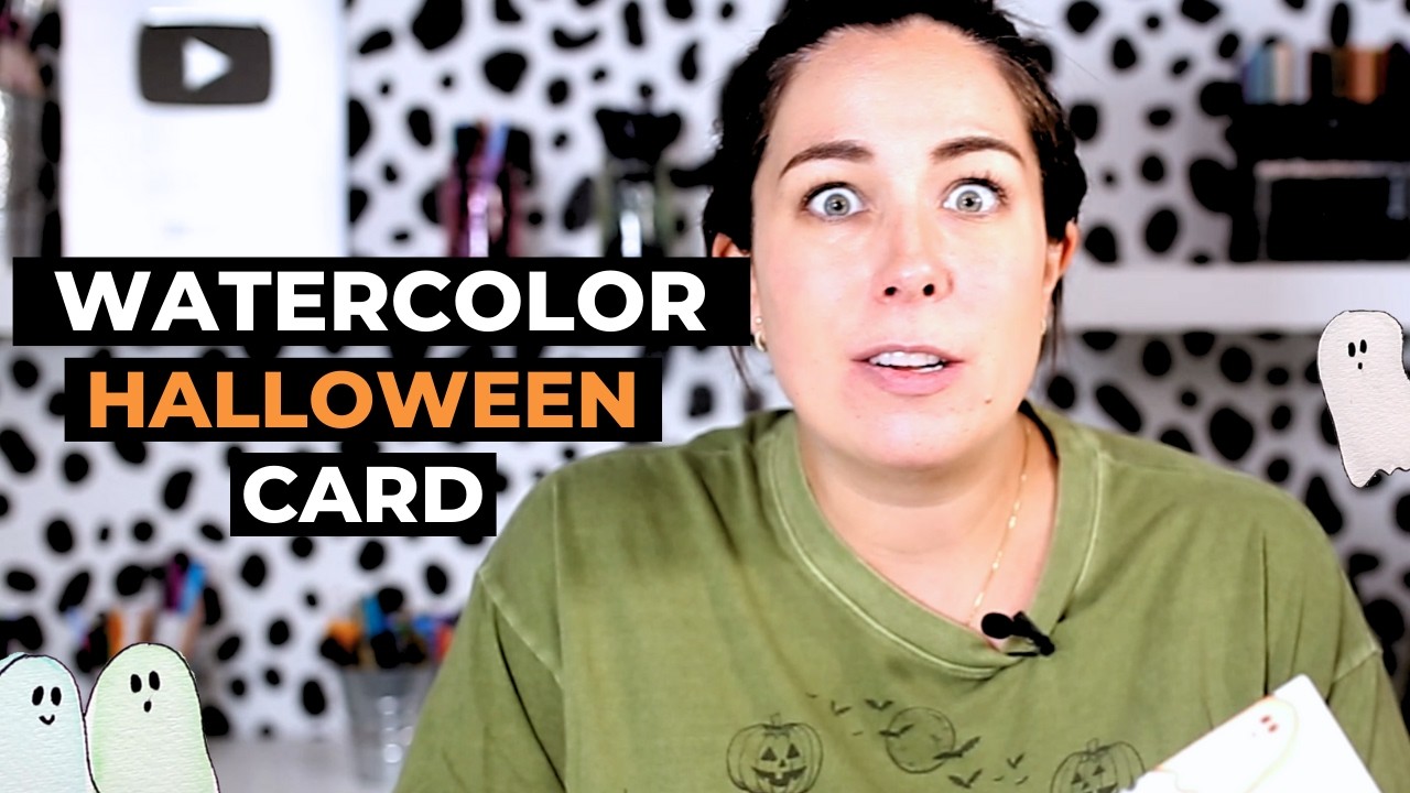 Cute DIY Halloween Ghost Card - YouTube