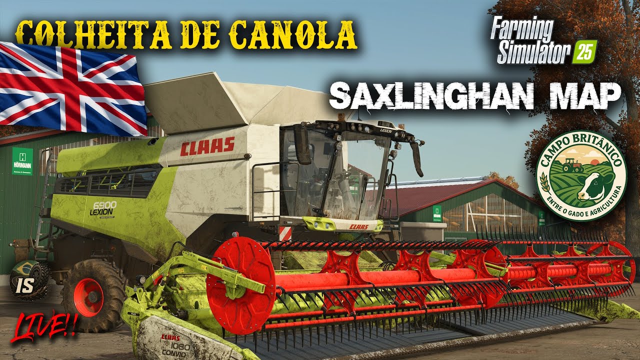 👉 Colheita de CANOLA 🌾 no Saxlingham Map | Adiantando as terras para ...
