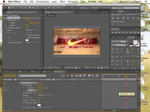 Intro a After Effects _ Light Ray - YouTube