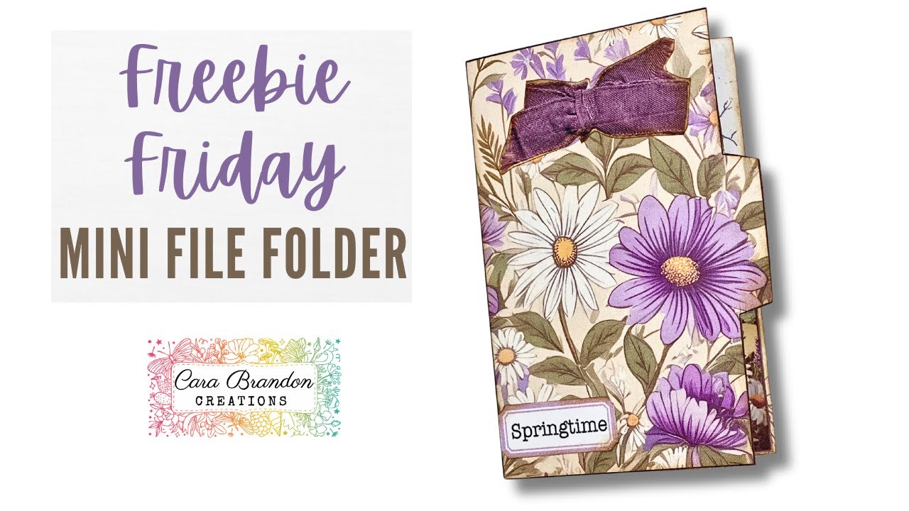 Freebie Friday-- Mini File Folder - YouTube