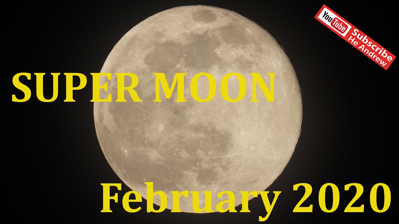 Super Moon February 2020 in 4K with Nikon Coolpix P1000 / 125x Zoom 4K ...