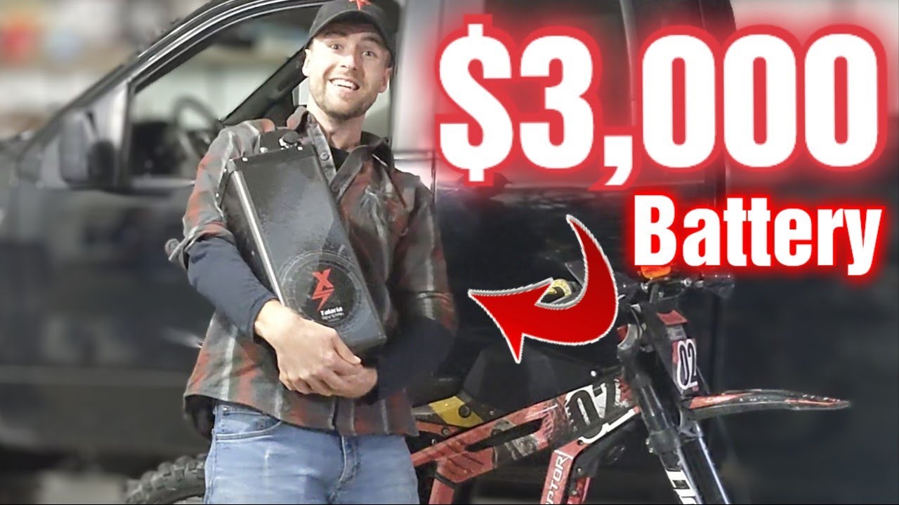 BIGGEST Talaria Battery YOU CAN BUY! EMBX's 72v 57ah Battery! #electric ...