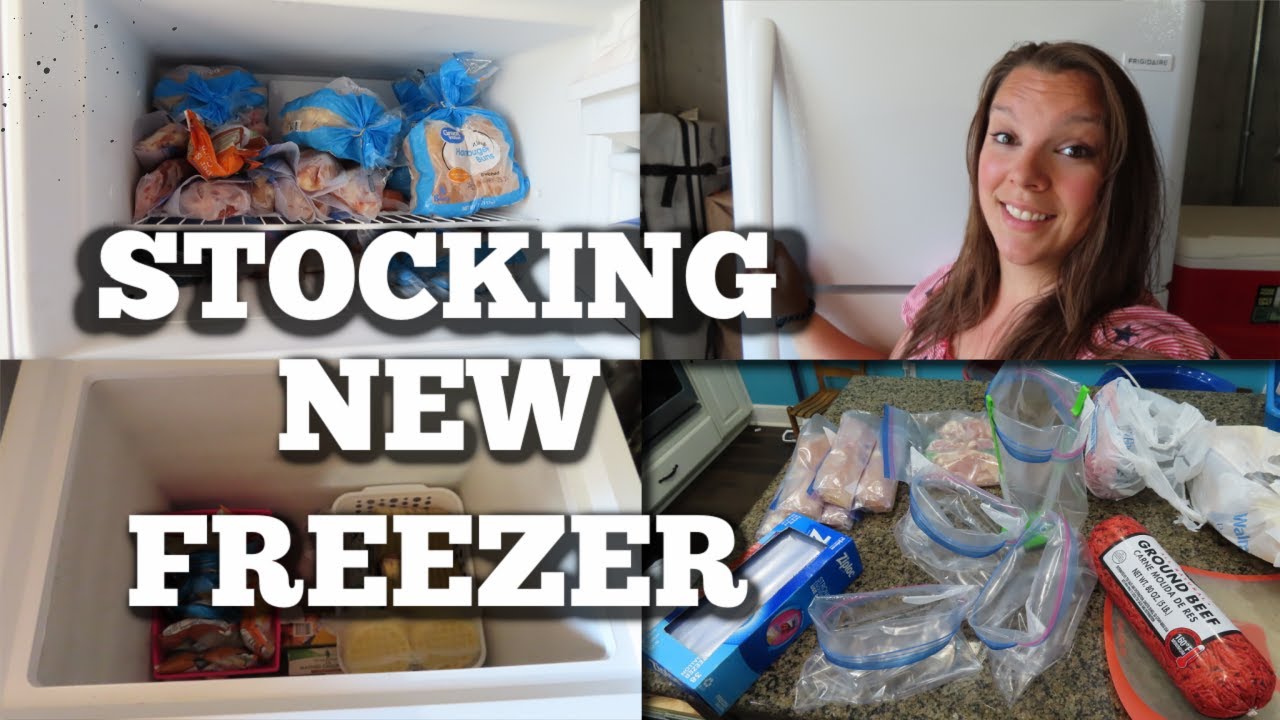 STOCKING A NEW FREEZER! - YouTube
