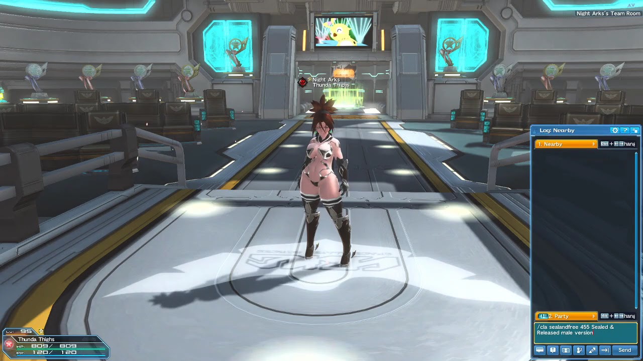 PSO2 455: Sealed & Released Emote Lobby Action - YouTube