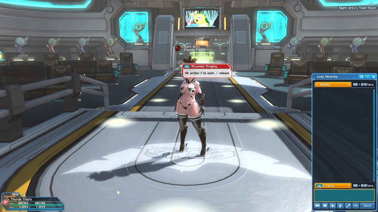 PSO2 455: Sealed & Released Emote Lobby Action - YouTube