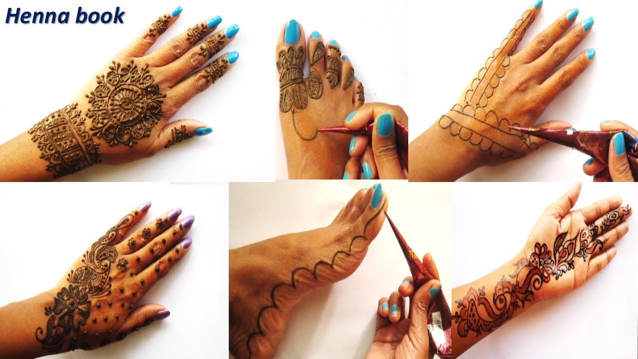 Watch new henna pack together leg * feet * back hand * tracing with ...