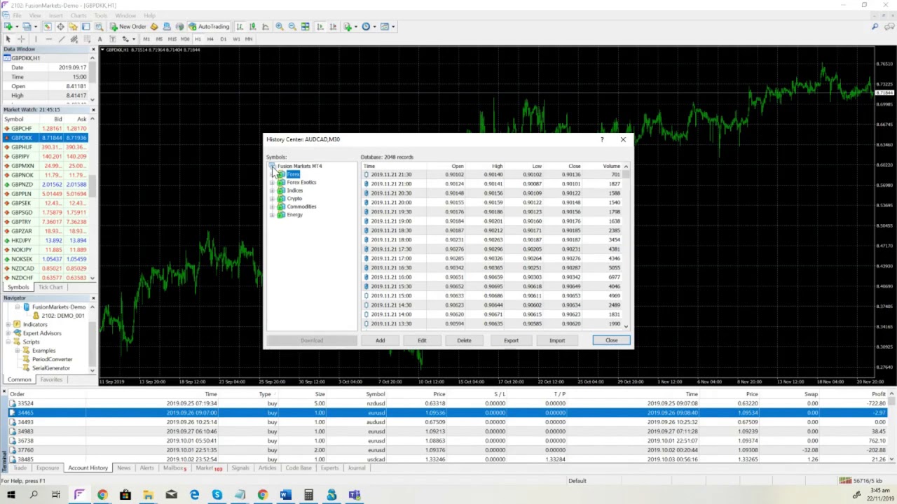 How To Download A History Of Trading Quotes - YouTube