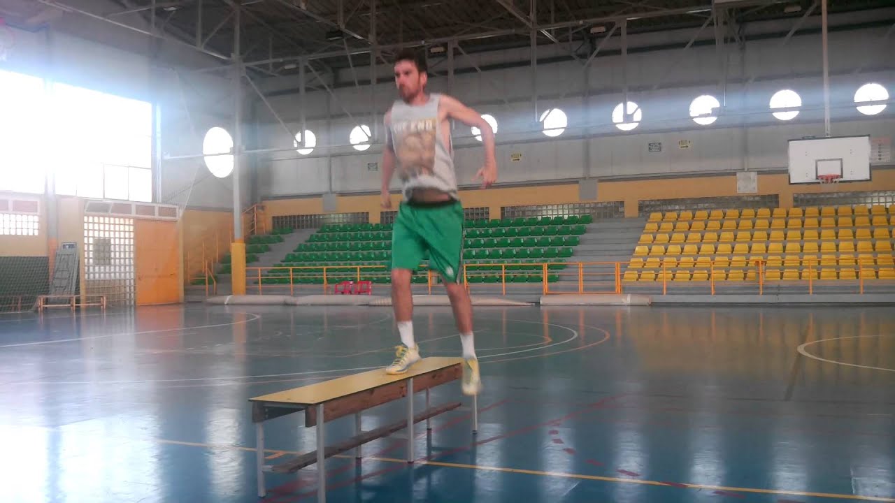 18.SALTO LATERAL BANCO - YouTube