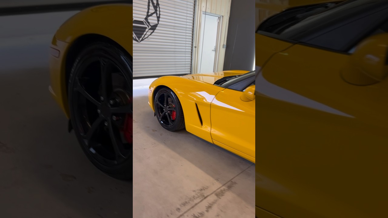 C6 corvette paint correction and coating - YouTube