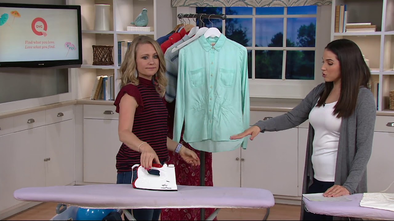 Eurosteam 800 Watt Steam Iron With Stone Soleplate on QVC - YouTube