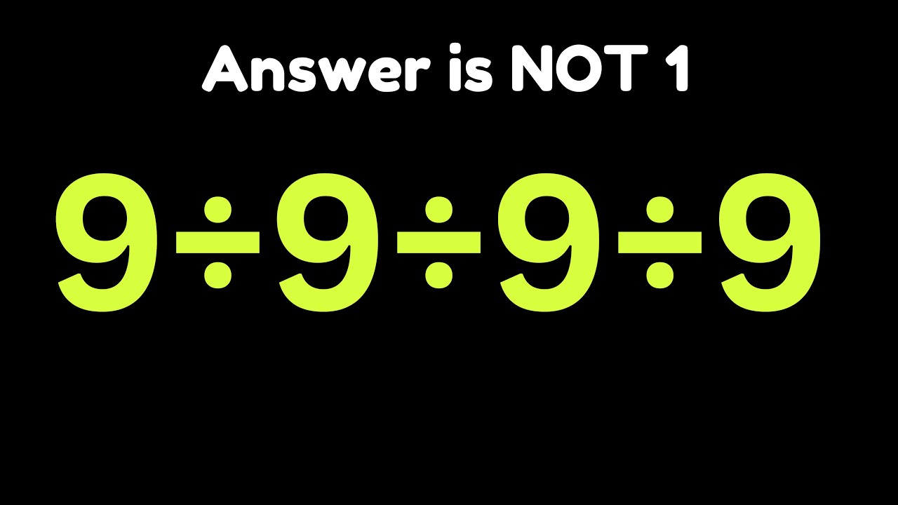 Most People Get This Math Question Wrong - YouTube