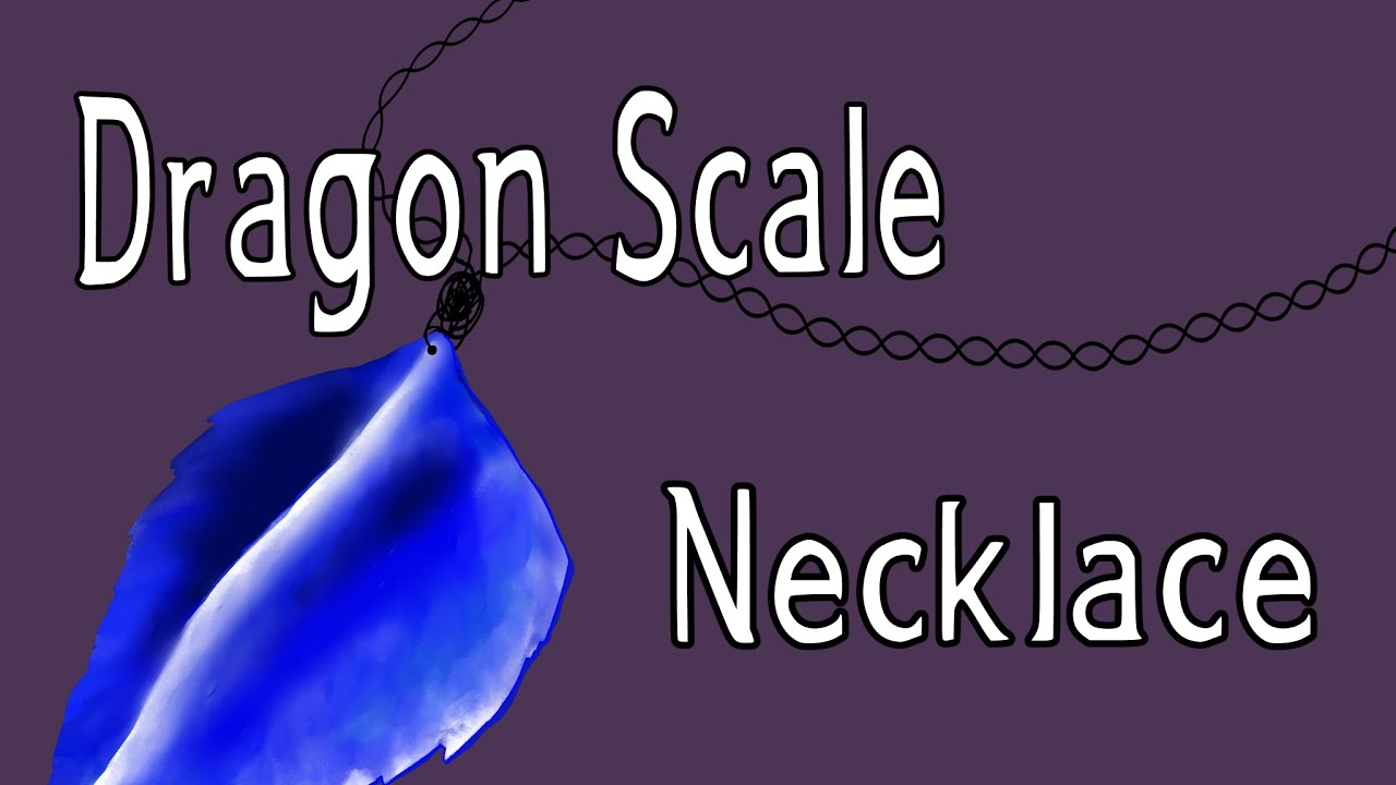 Drawing a Magic Dragon Scale Necklace for a TTRPG - YouTube