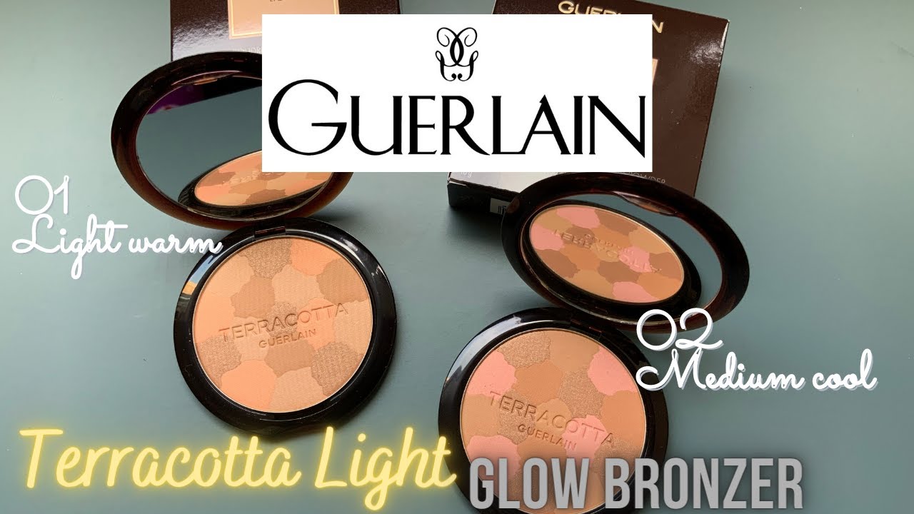 GUERLAIN TERRACOTTA LIGHT HEALTHY GLOW BRONZER 01 Light Wam & 02 Medium ...