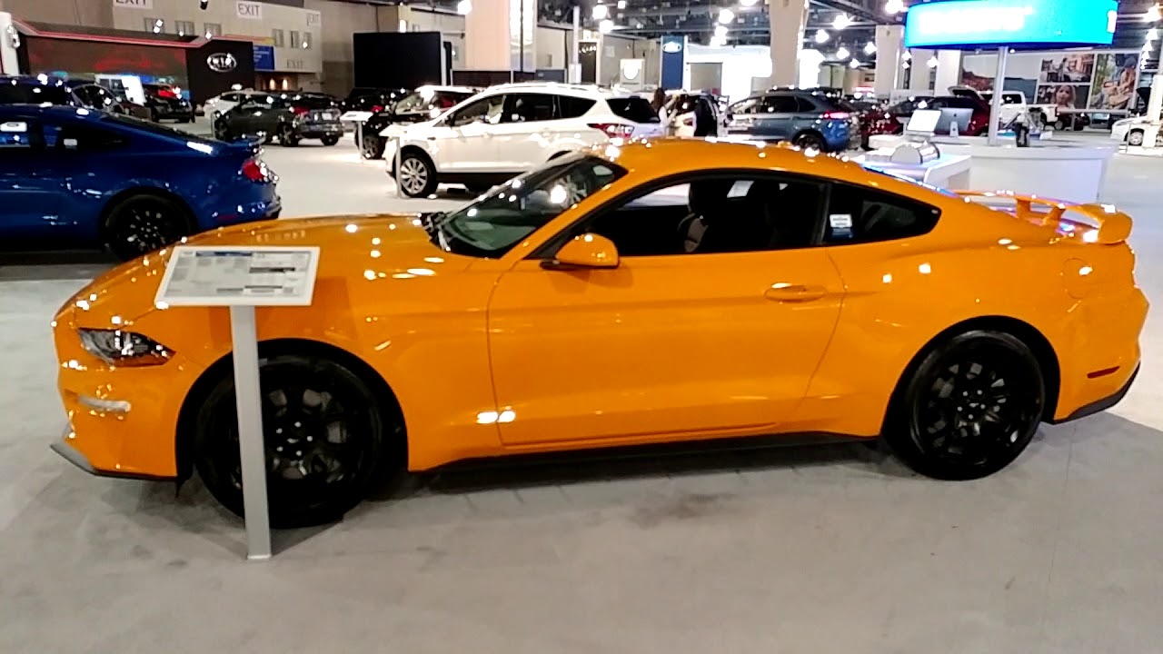 2018 ORANGE FURY TRI COAT FORD MUSTANG COUPE @ PHILADELPHIA CONVENTION ...