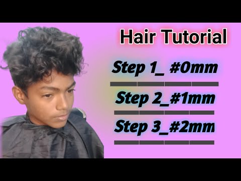Hair tutorial step #0mm#1mm#2mm || #youtube - YouTube
