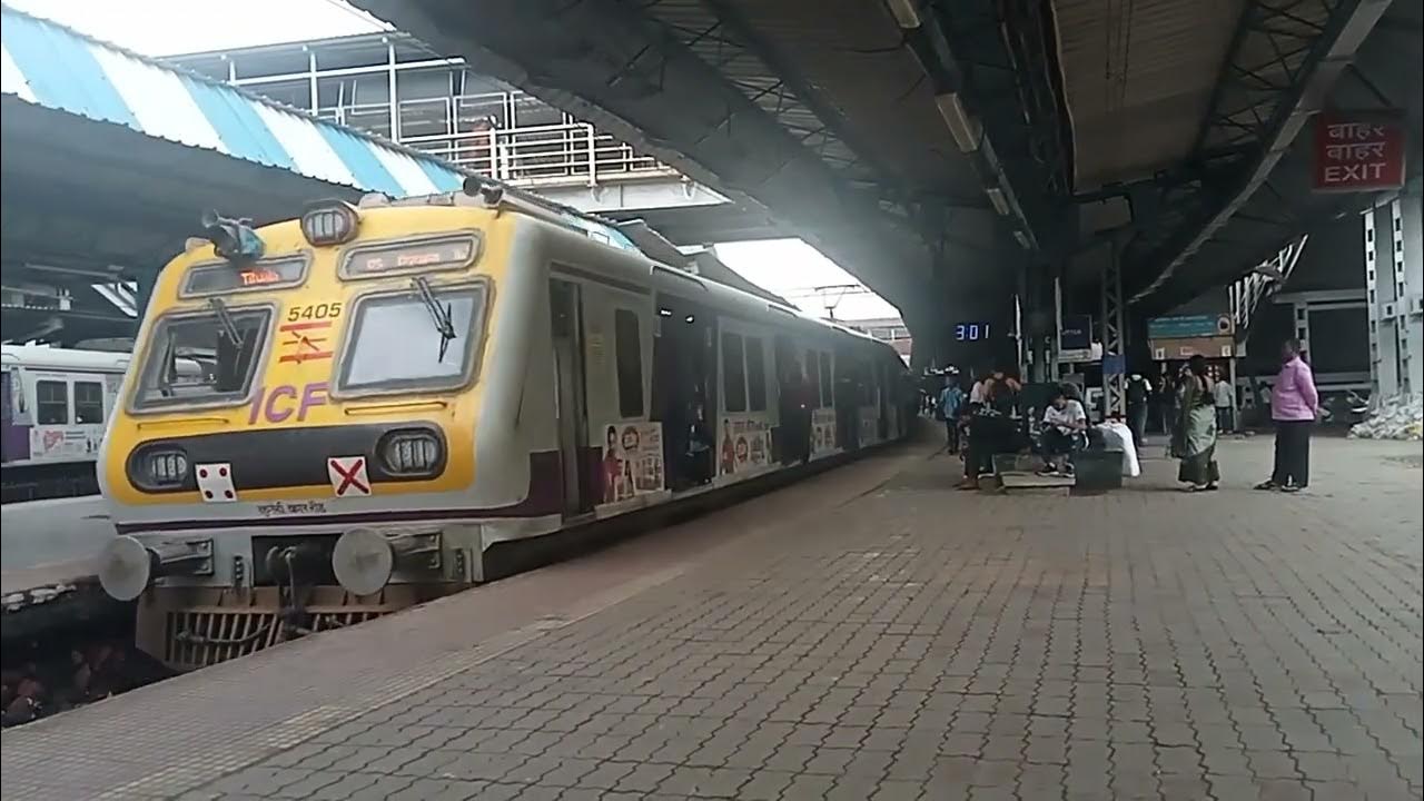 Cstm-titwal local train departure in dombivali station like share and subscribe my youtube ...