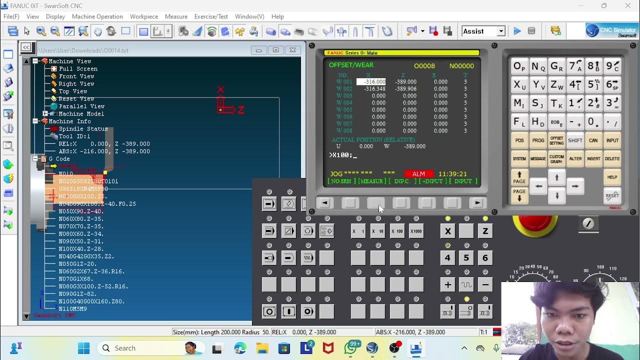 INPUT PROGRAM CNC BUBUT - YouTube