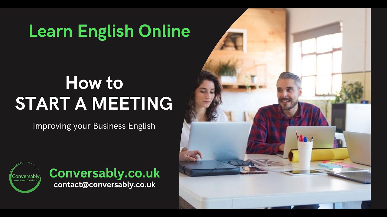 How to START A MEETING - (A2/B1) - YouTube